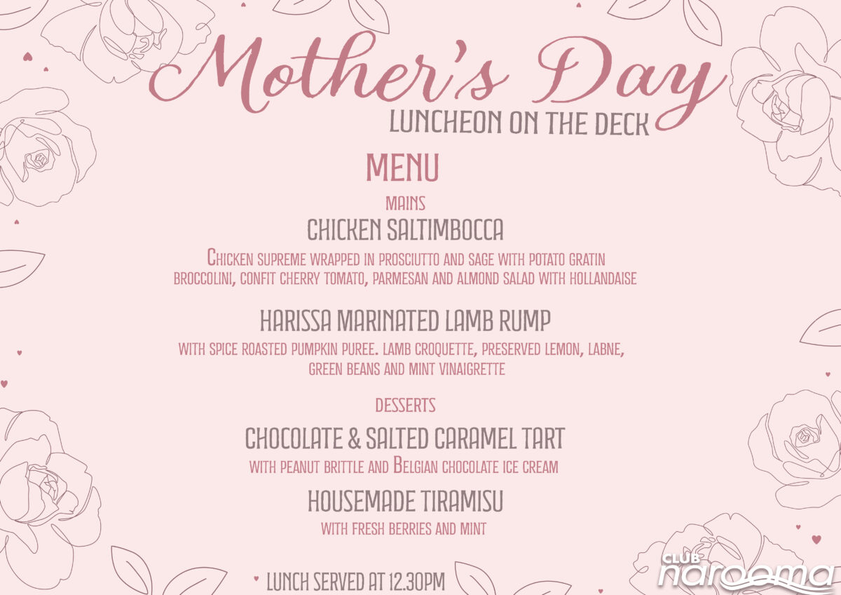 Menu - Club Narooma & Club Dalmeny