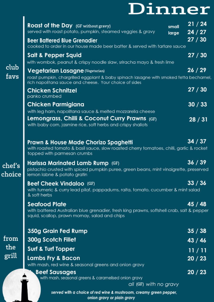 Dining - Club Narooma & Club Dalmeny